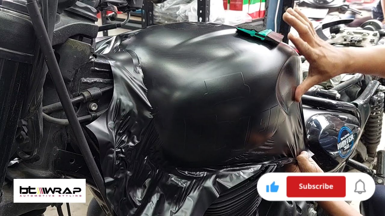 Hunter tank wrap | #bullet #royalenfield #hunter #wrapping # ...