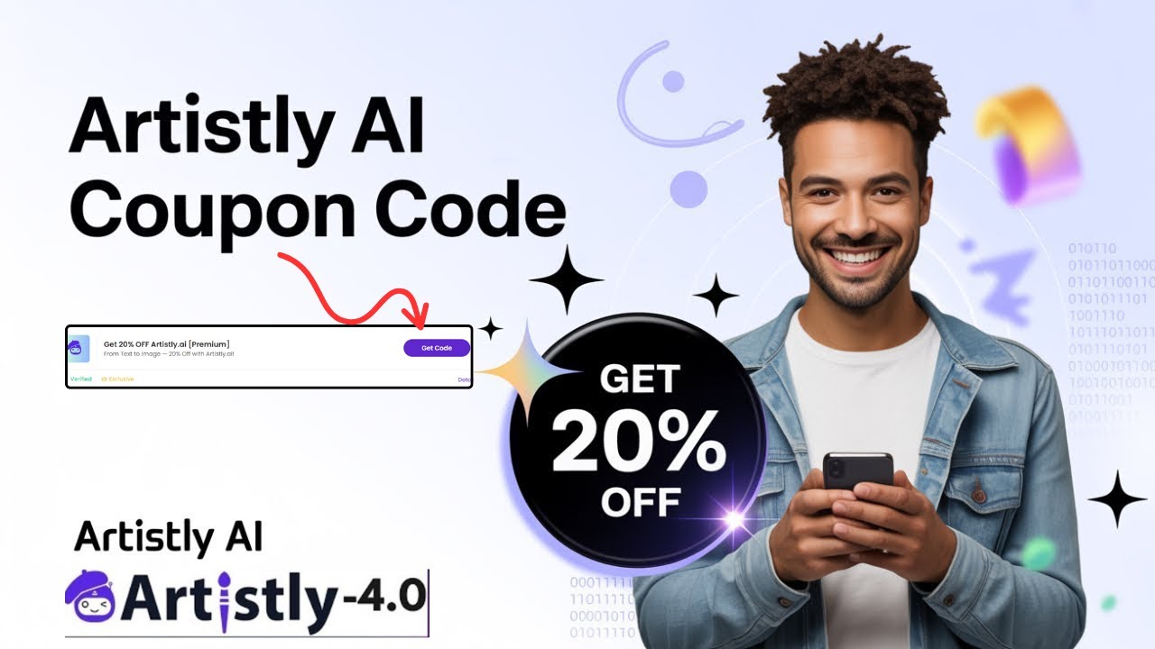 Artistly AI Coupon Code | 20% OFF Verified Promo (100% Working) - YouTube