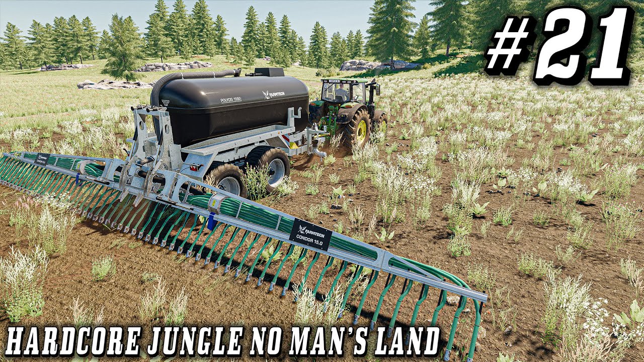 Spreading Slurry & Harvesting Corn on "Hardcore Jungle No Man's Land" - YouTube
