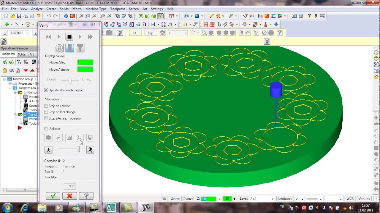 MASTERCAM TRANSFORM - YouTube