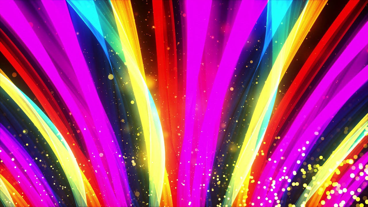 Colorful ribbon stage dynamic background material - YouTube