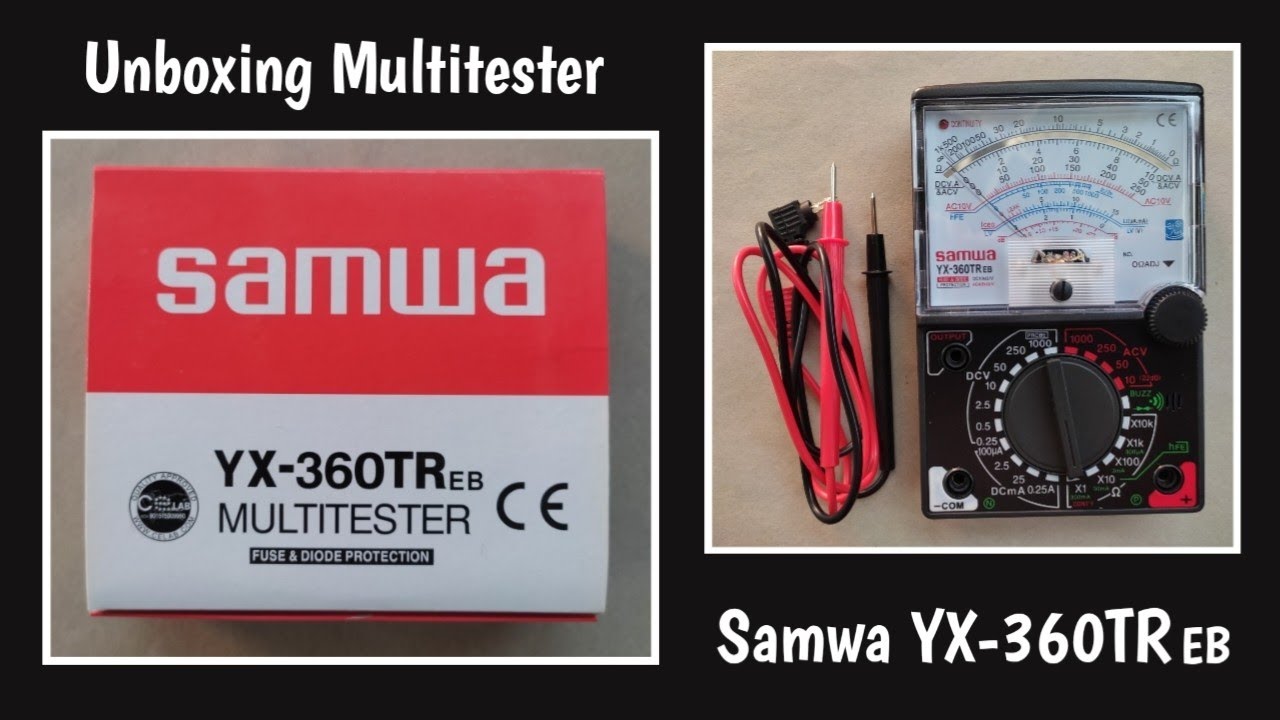 Multitester Samwa YX-360TR EB - YouTube