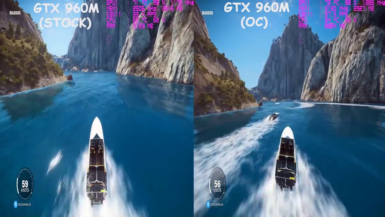 Just Cause 3 | Gtx 960M vs Gtx 960M OC | FPS Comparison - YouTube