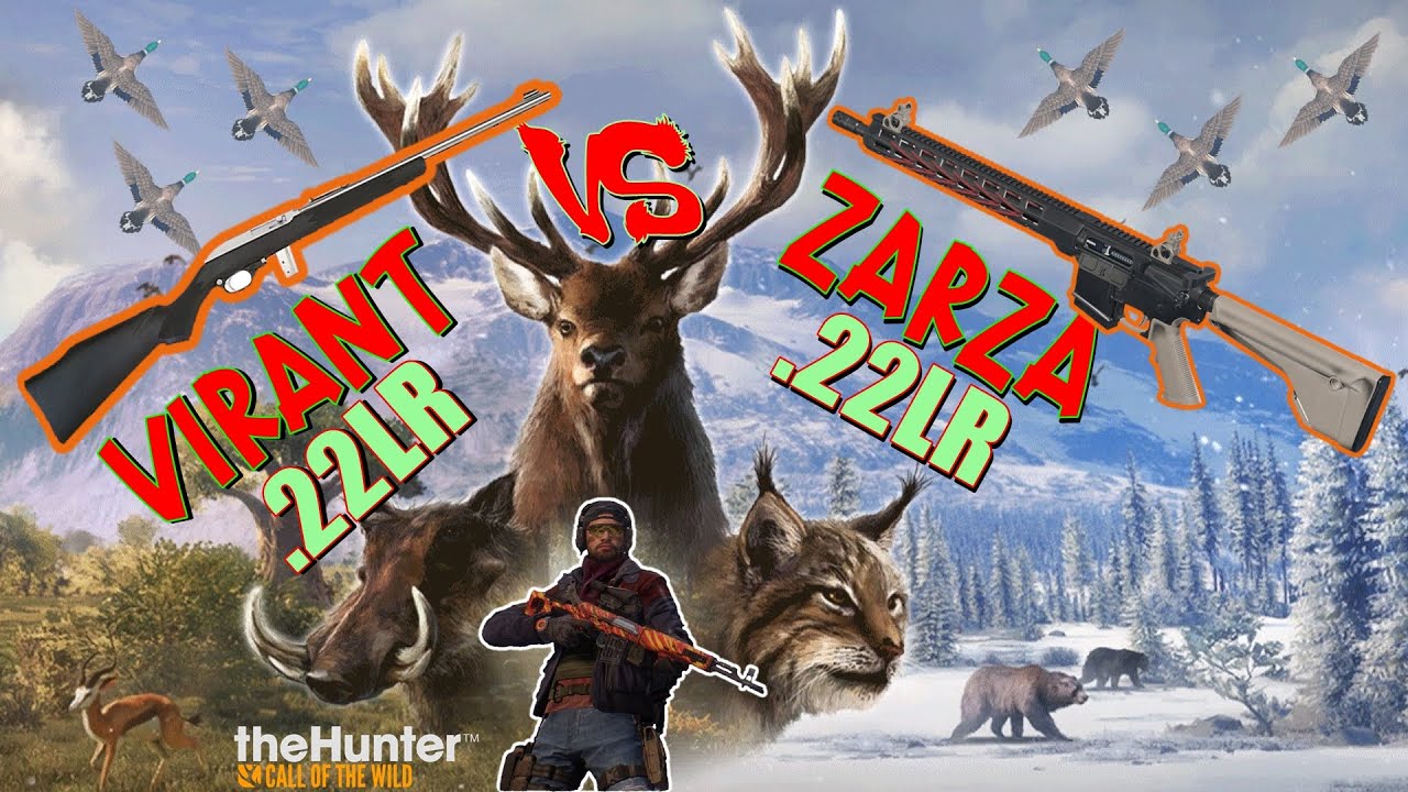 TESTE RIFLE ZARZA .22LR acho que não deu bom - The Hunter Call of the ...