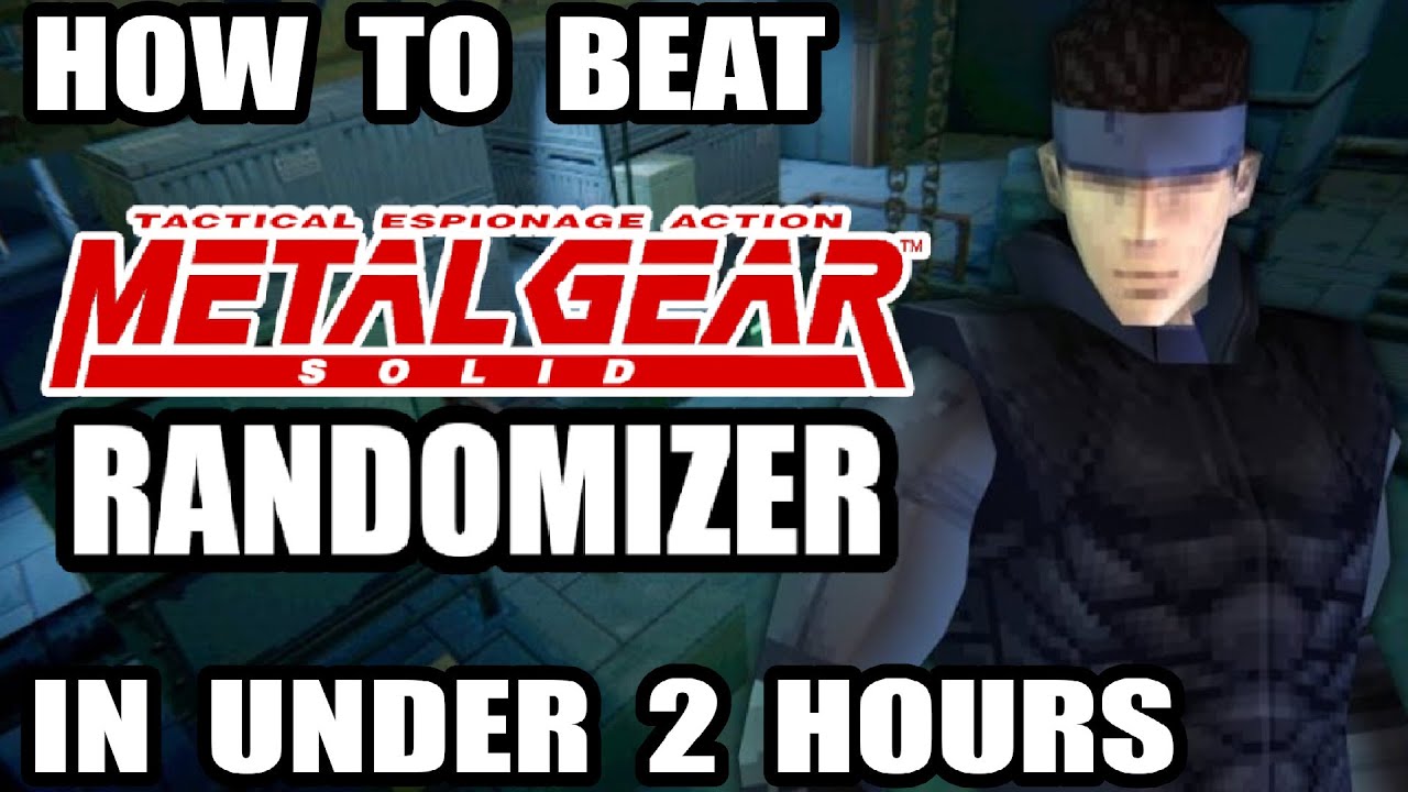 MGS1 Item Randomizer Speedrun Tutorial - YouTube