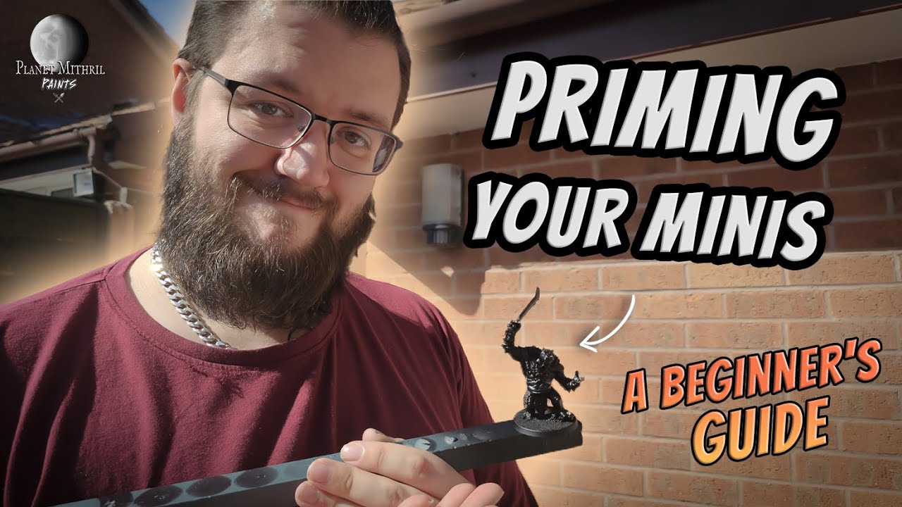 How To Prime Your Miniatures! - YouTube