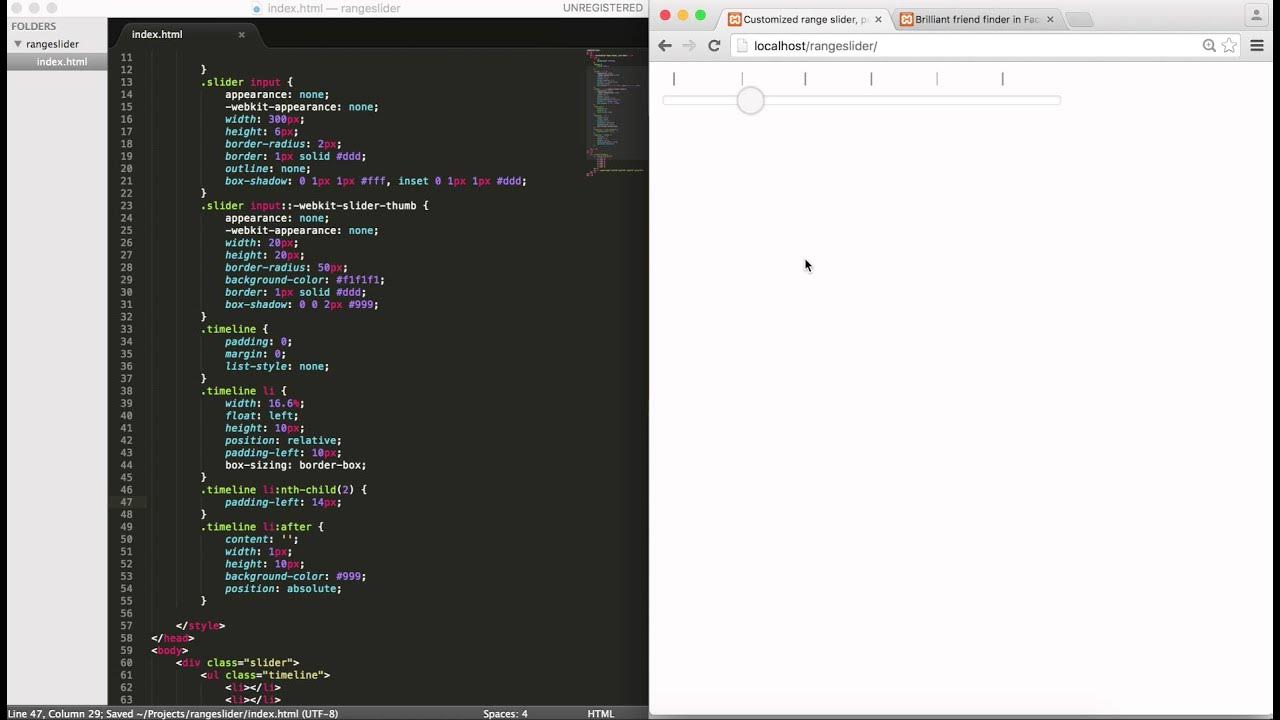 [Advanced Tutorial] Customized range selector purely using CSS, CSS3 - YouTube
