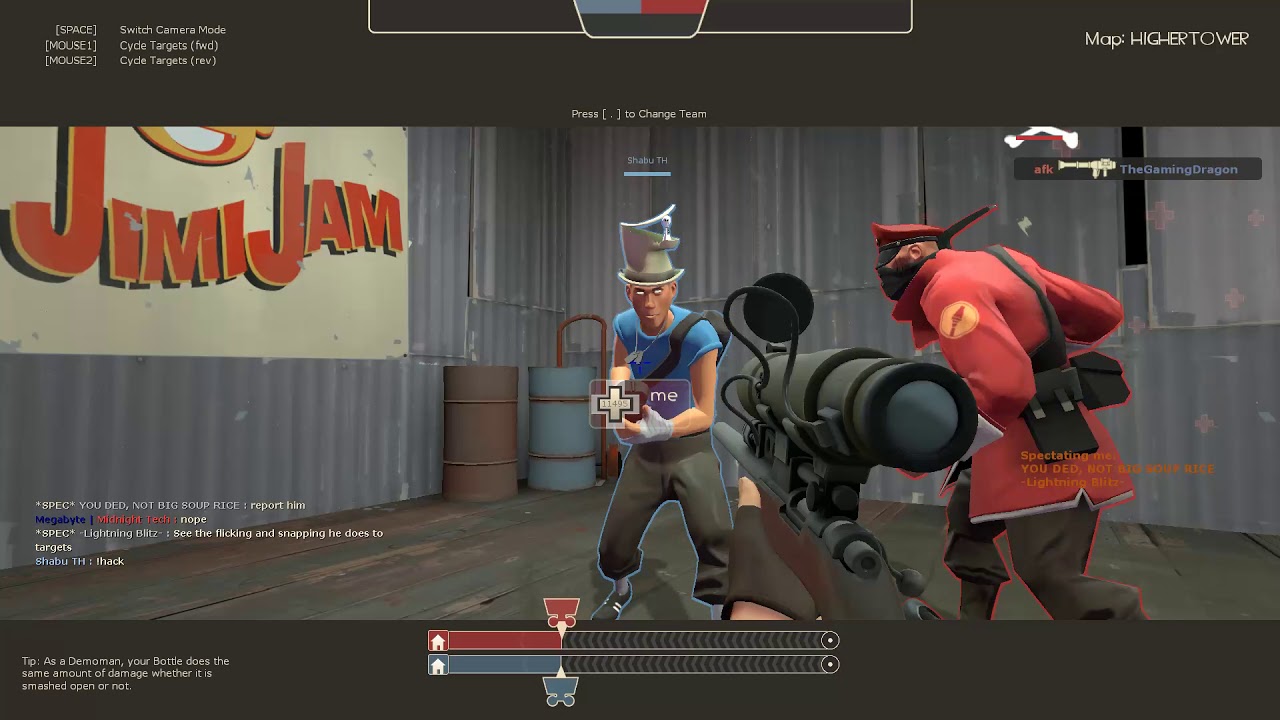 TF2 - Script Kiddie in X100 Server - YouTube