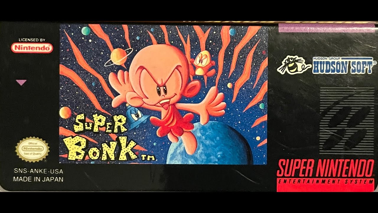 2 Minutes of Gameplay - Super Bonk - Super Nintendo - SNES (HD) - YouTube