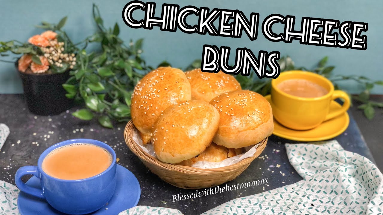 Chicken Cheese Buns - Super Fluffy Barbeque Chicken Flavour - YouTube