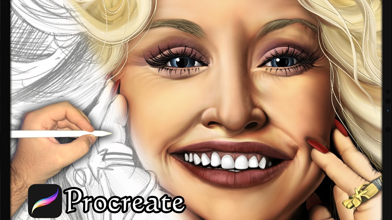 Drawing Dolly Parton - YouTube