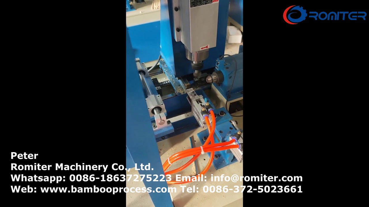 Automatic Round Bamboo Tooth Brush Handle Making Machine - YouTube