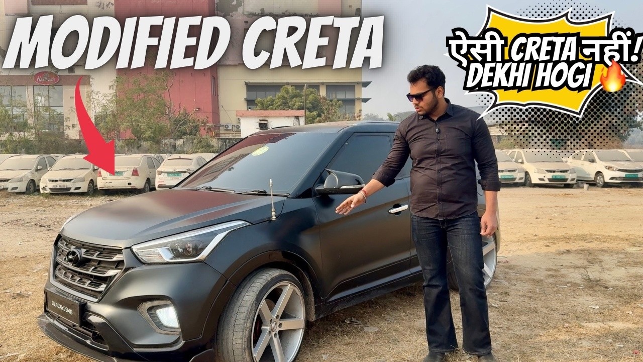 Fully Modified Creta 🔥 Custom Wrap, Big Alloys & Loud Music System 😱 ...