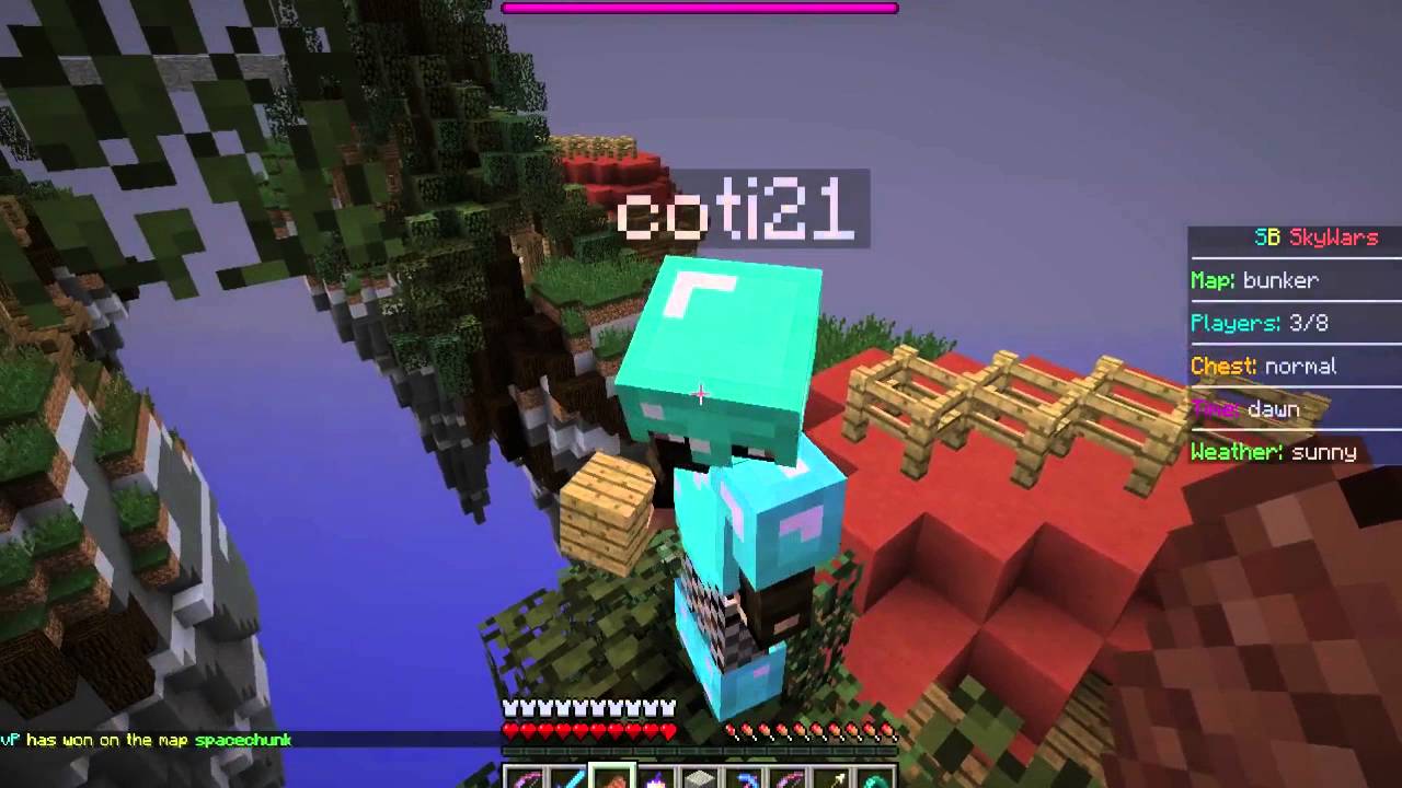 Minecraft SkyWar "Primera Partida Ganada" - YouTube