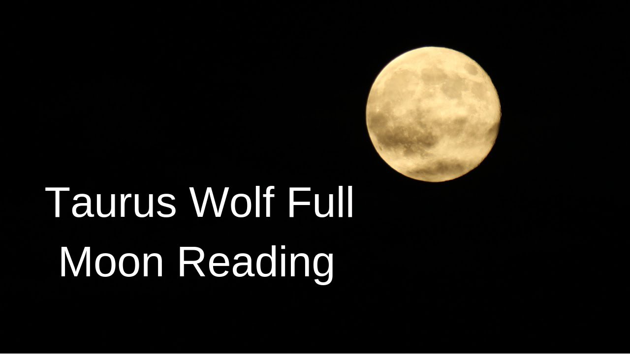 Taurus Wolf Full Moon January 21, 2019 Tarot Reading - YouTube