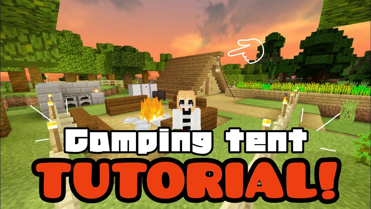 Minecraft: Camping tent idea/tutorial - GOOD FOR PLAYING SURVIVAL W ...