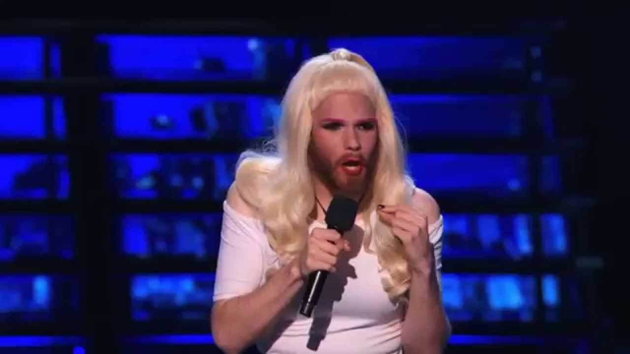 America's Got Talent 2015 - Scott Heierman Bearded Drag Queen Gets ...