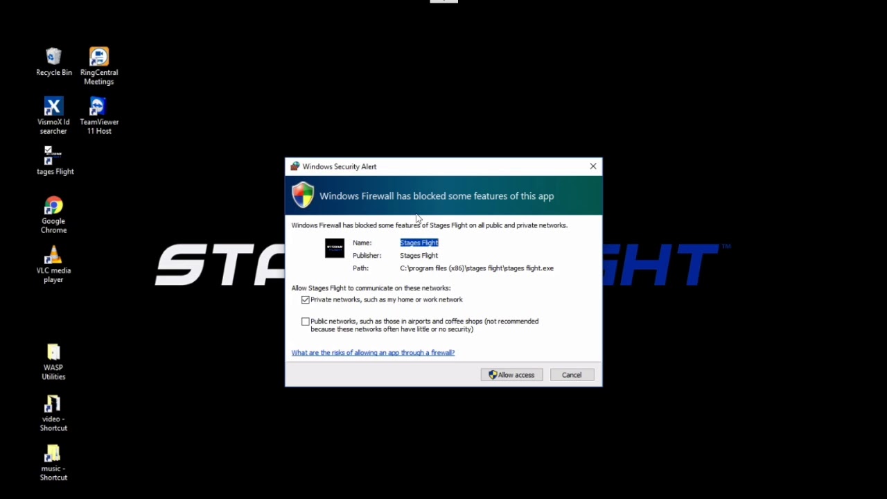 StagesFlight: Firewall Pop Up - YouTube