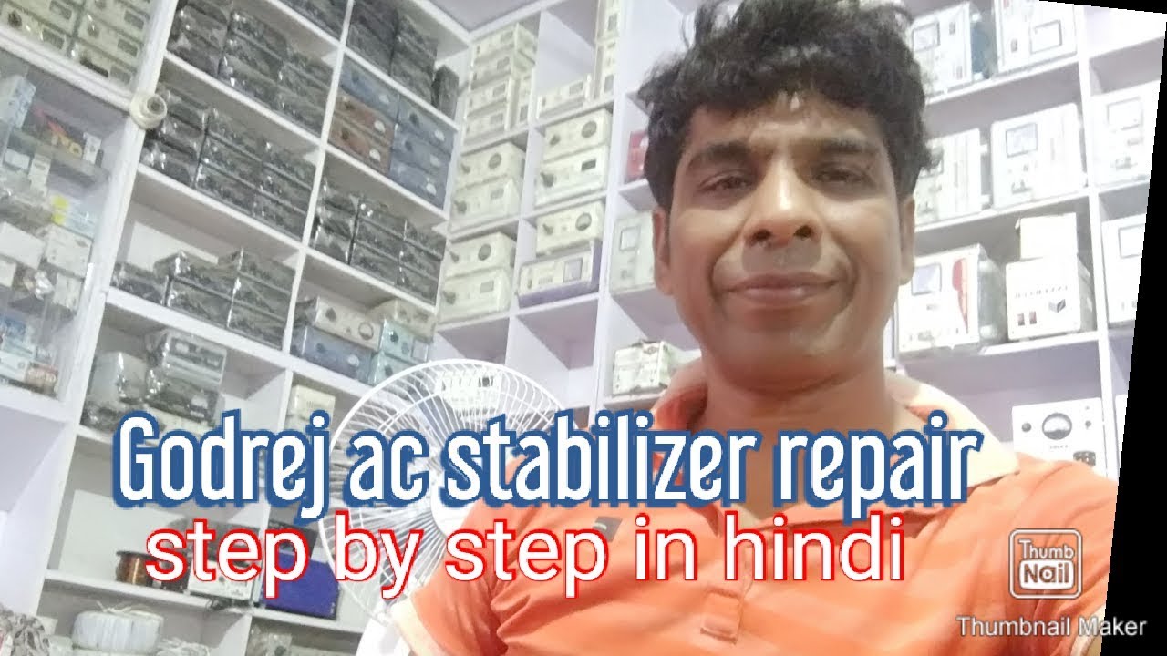 How to repair Godrej ac stabilizer step by step - YouTube