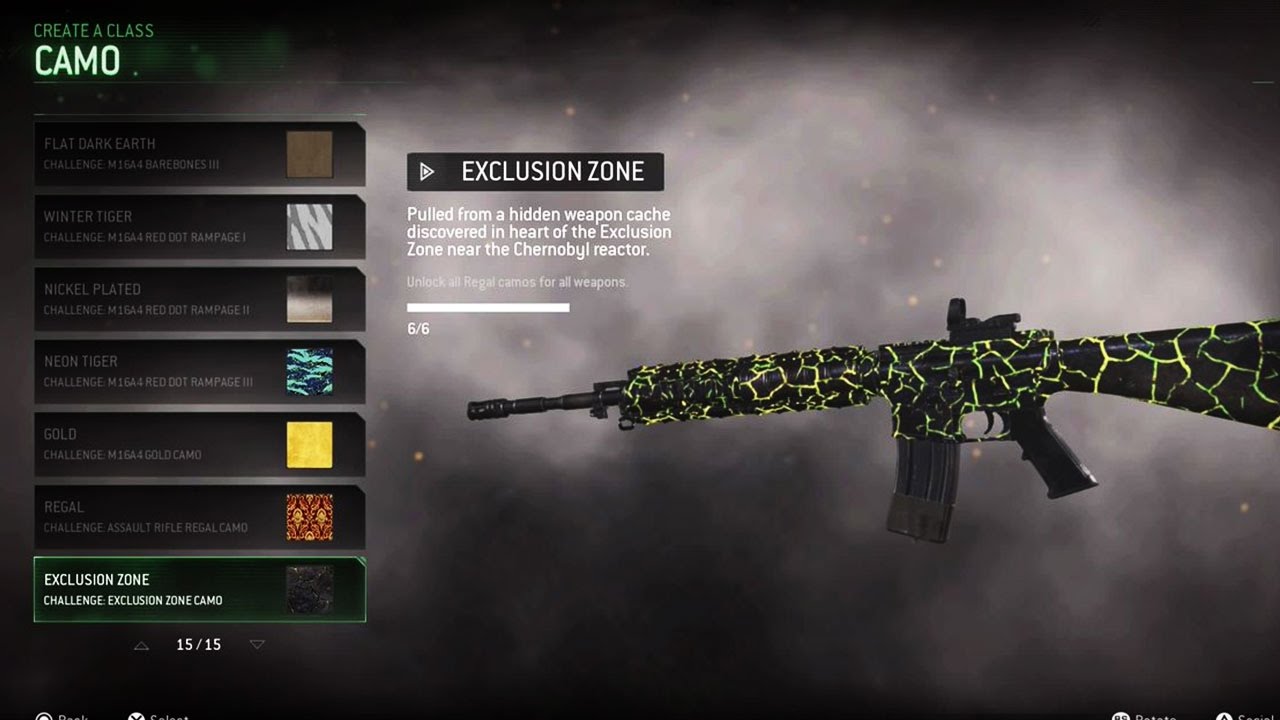 THE SECRET CAMO IN MODERN WARFARE REMASTERED "EXCLUSION ZONE" CAMO ...