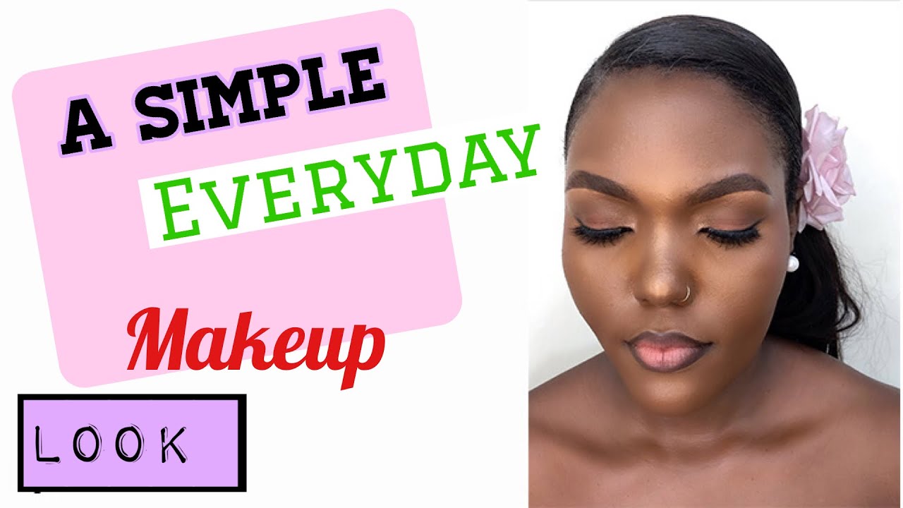 NATURAL MAKEUP FOR CHOCOLATE SKIN. - YouTube