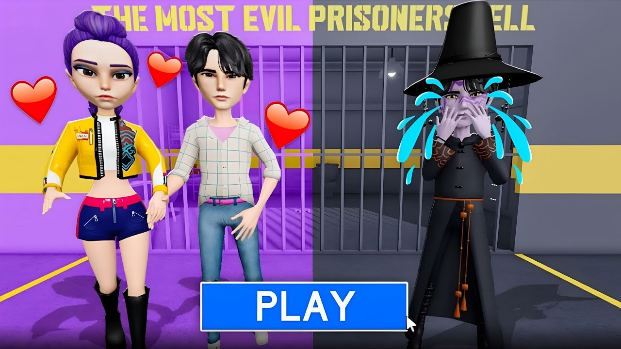 JINU AND RUMI VS JINU DEMON PRISON RUN! (OBBY) ROBLOX - YouTube