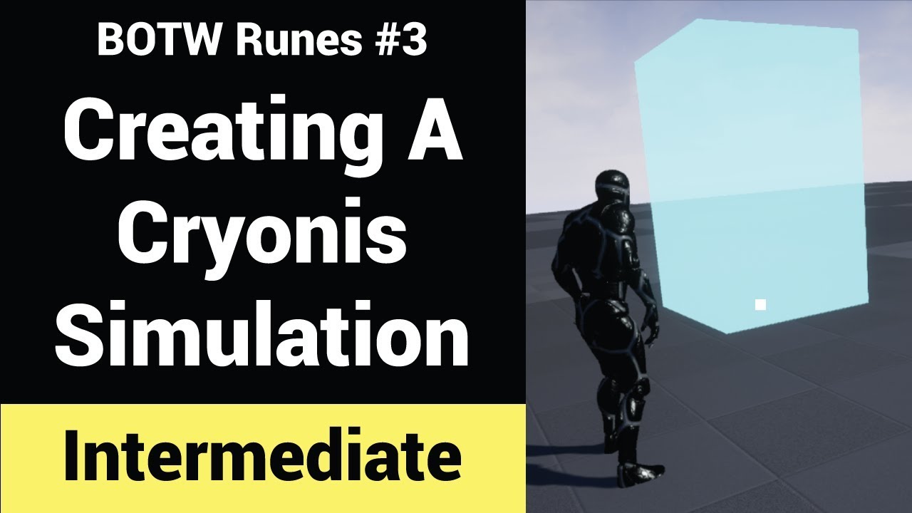 [UE4] BOTW Runes Tutorial Part 3 - Creating A Cryonis Simulation Pillar - YouTube