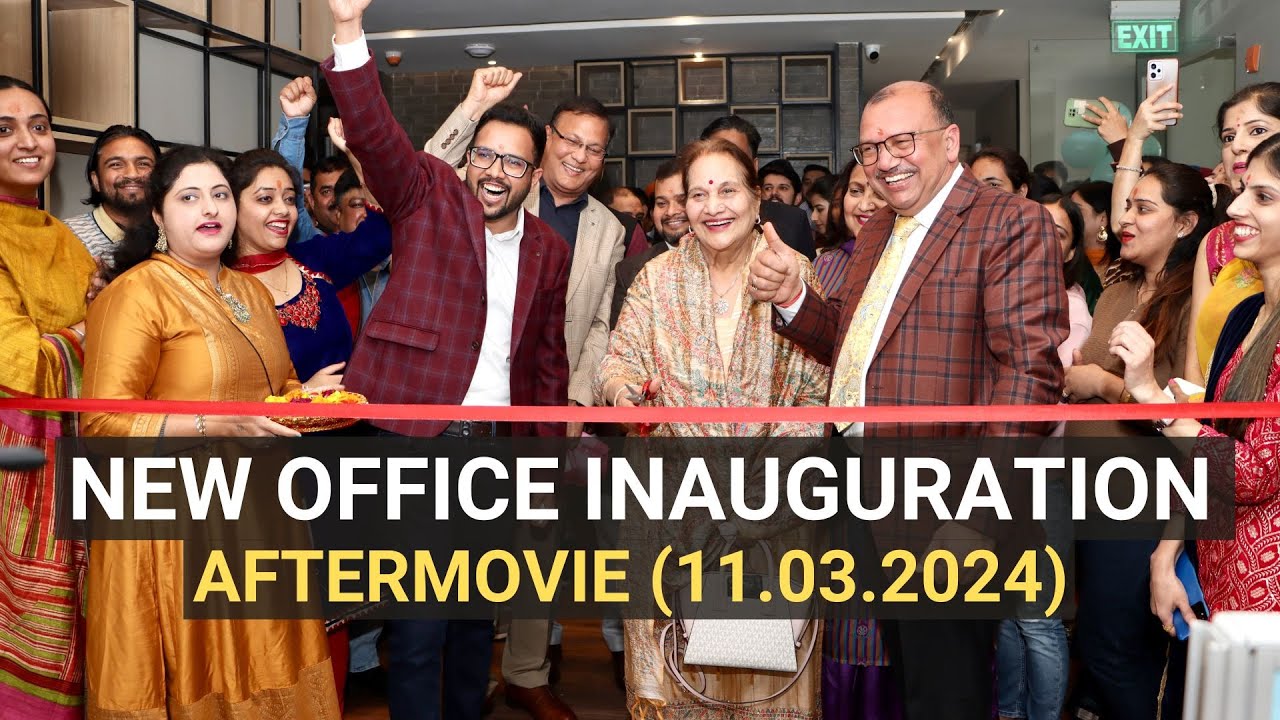 Our Spectacular New Office Inauguration After Movie! - YouTube