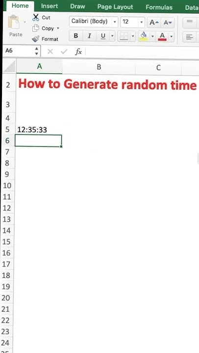 #shorts - How to type random time in excel | Text + Rand function ...