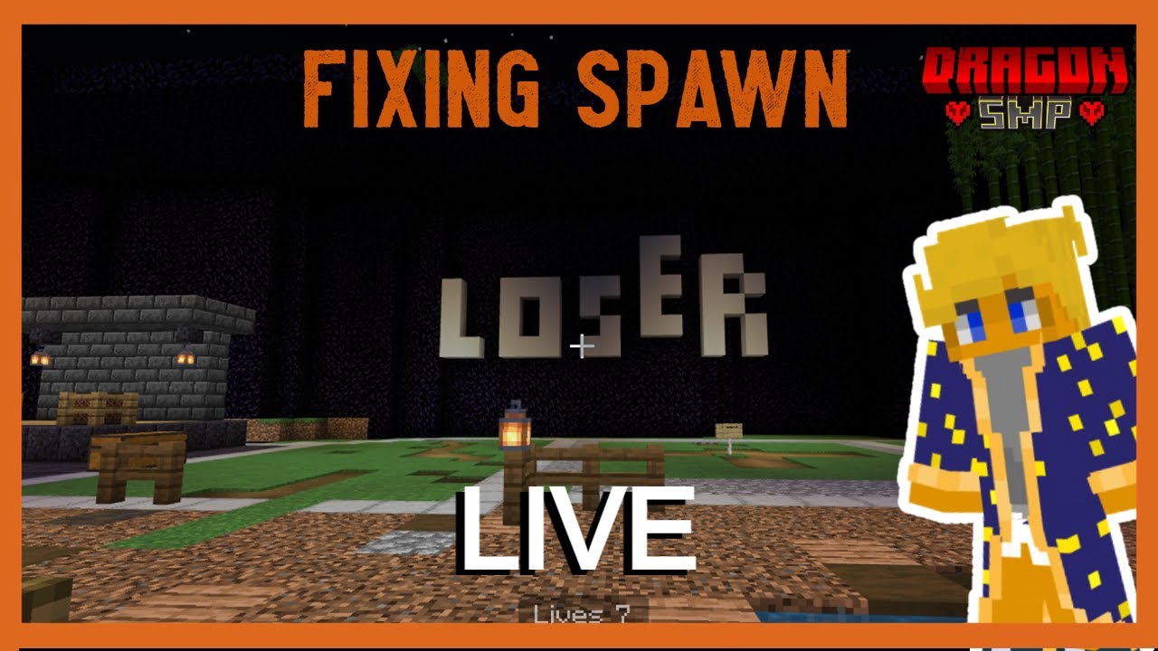 Minecraft || DRAGONSMP 3 : Live - Fixing Spawn - YouTube