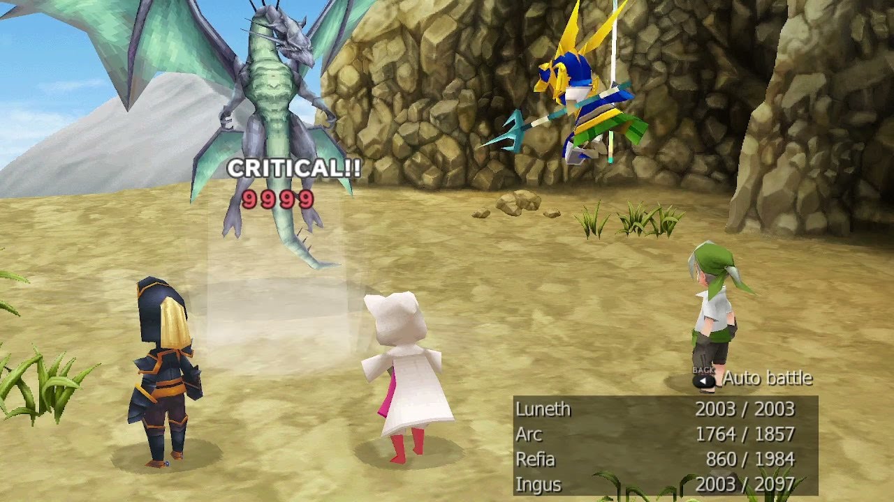 Final Fantasy III (3D Remake) {Part 25} - Bahamut's Lair cleared - YouTube