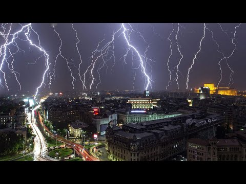 Fearful night in the Rumania || Bucuresti Thunderstorm ⛈️ 2022              #news #thunderstorm