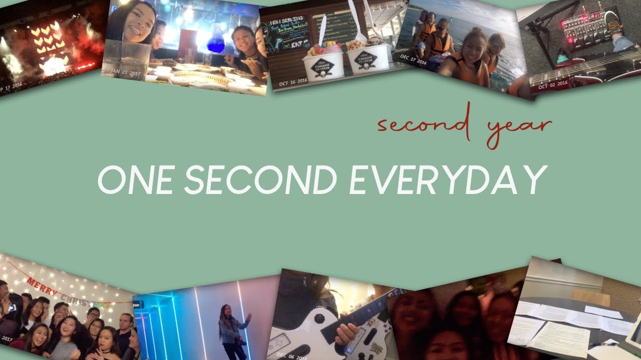ONE SECOND EVERYDAY: second year - YouTube