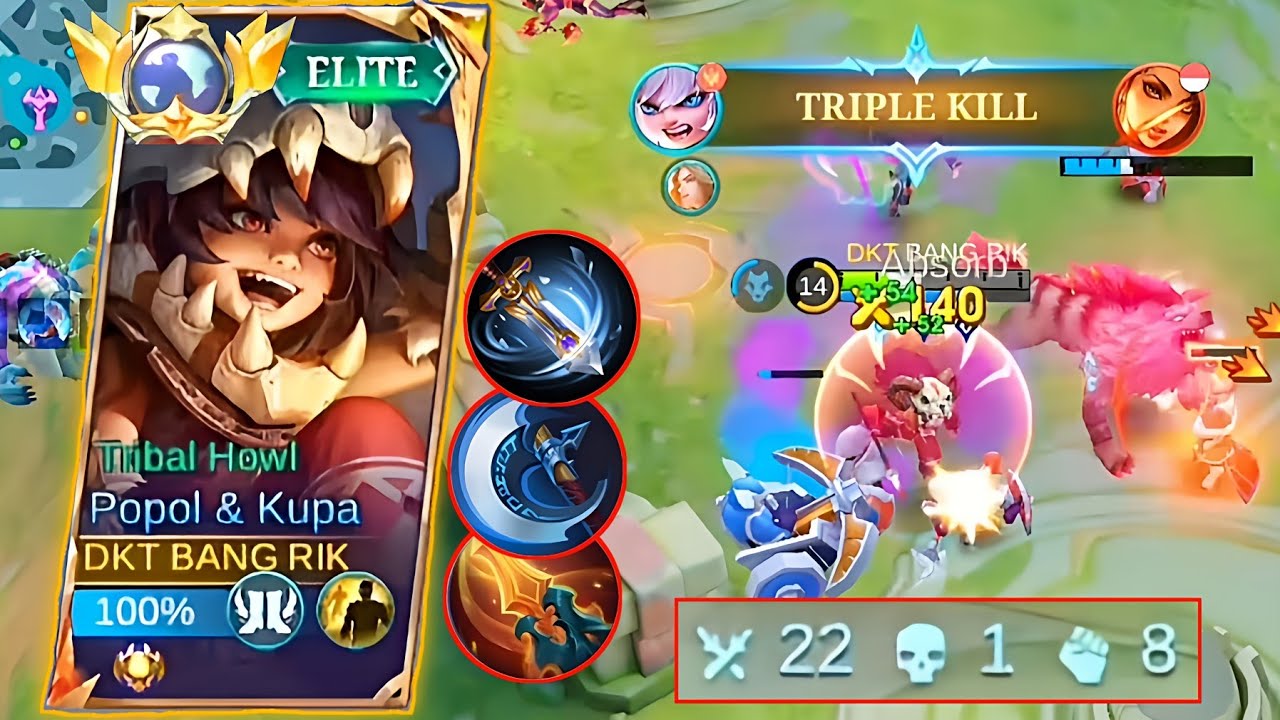 22 KILLS, CRITICAL BUILD POPOL AND KUPA BEST BUILD 2024 | MOBILE ...