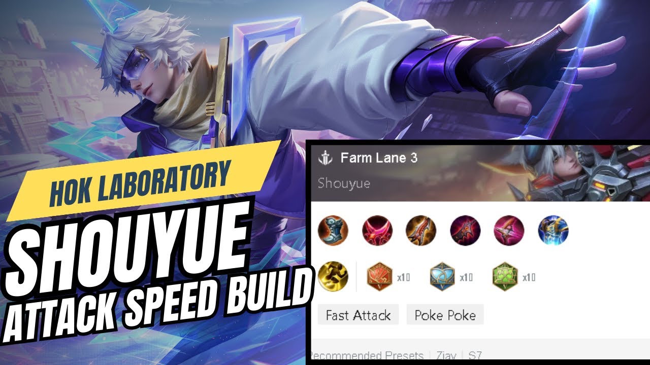 Rahasia Shouyue Attack Speed Build Worth it banget | Honor Of Kings ...