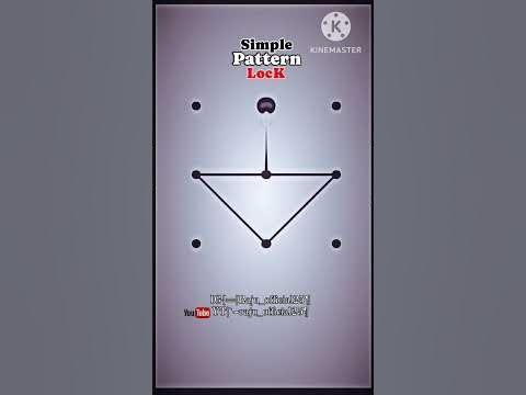 simple pattern lock 🔐 #lock #shorts - YouTube