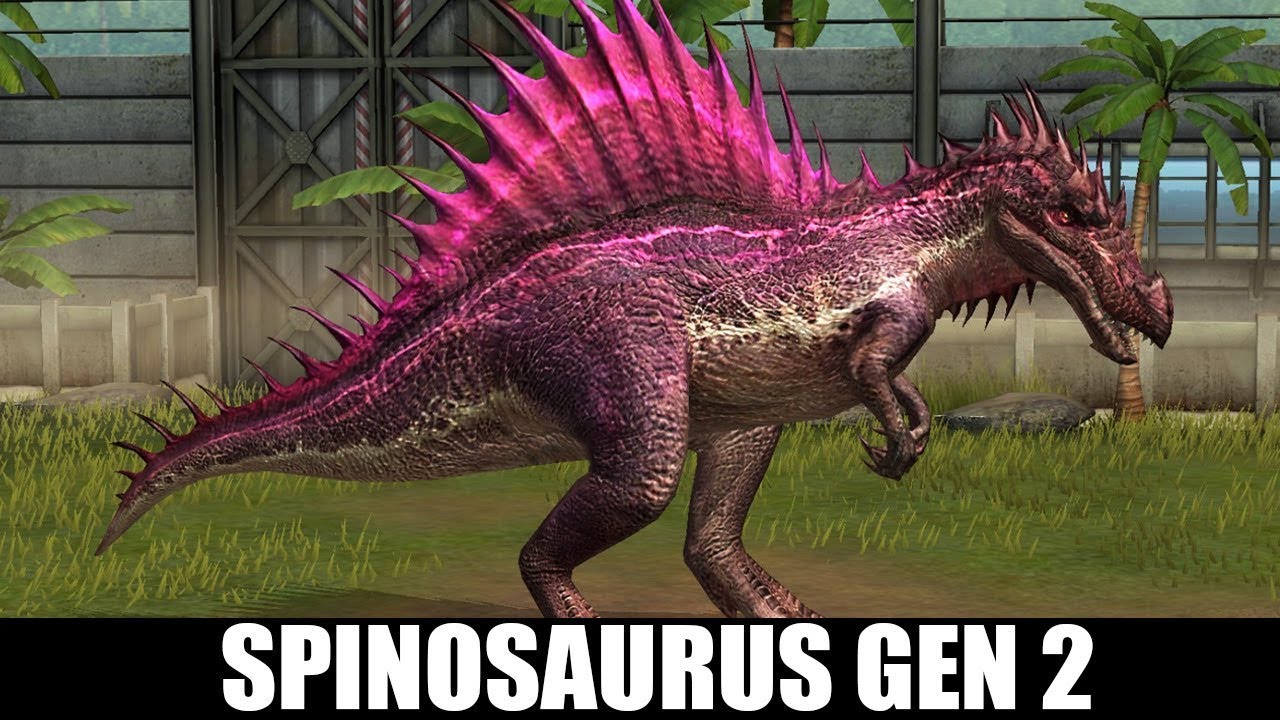 Jurassic world the game: King of Jurassic Park 3 - Spinosaurus gen 2 ...