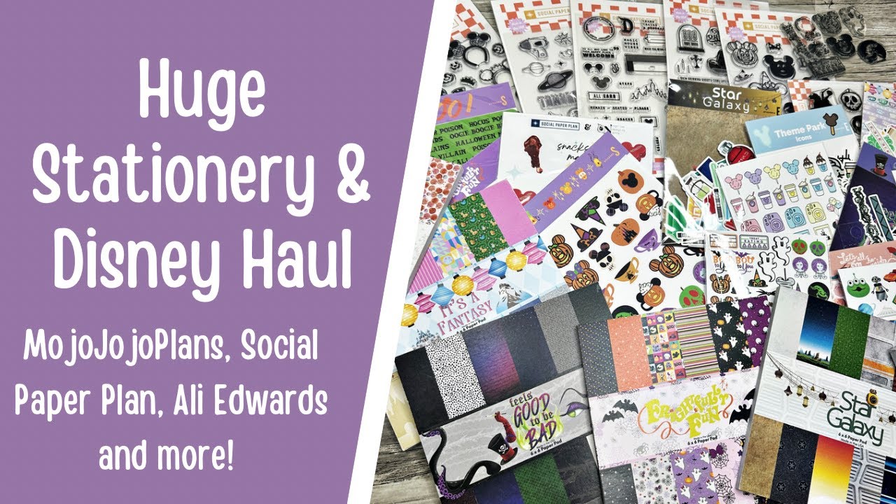 HUGE Stationery and Disney Haul - MojoJojoPlans, Social Paper Plan, Ali ...