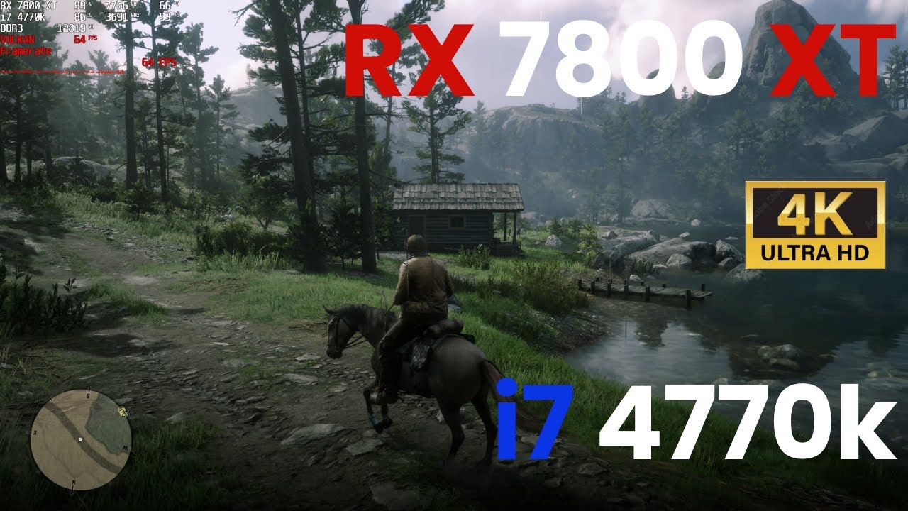 Radeon RX 7800 XT - Test in 5 Games | 4k Ultra Settings | Core i7 4770k ...