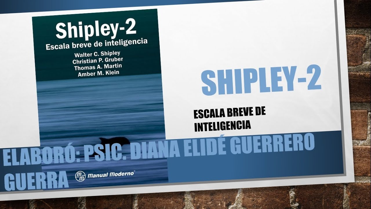 SHIPLEY 2 APLICACIÓN Y CALIFICACIÓN - YouTube