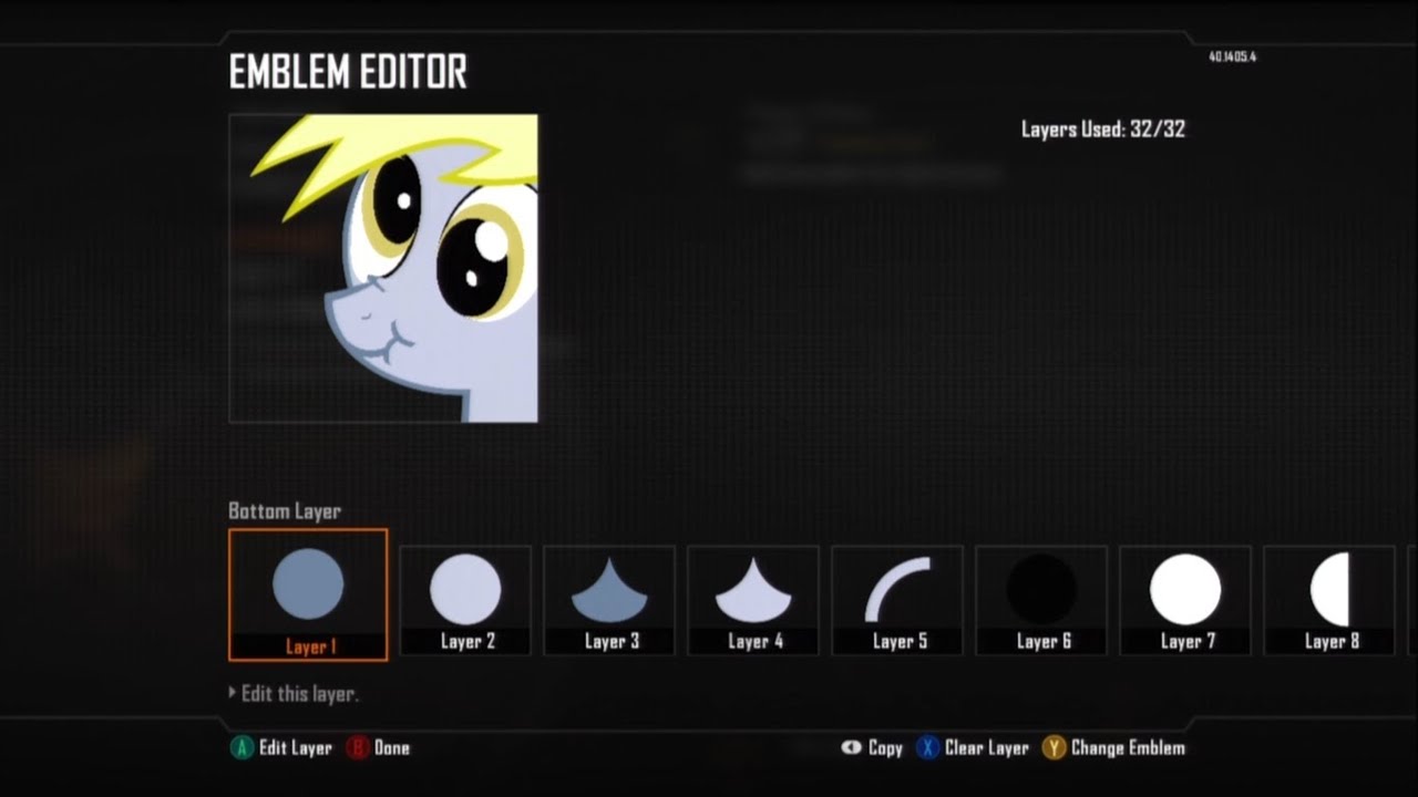 Black Ops 2 - Derpy Hooves Emblem tutorial (My Little Pony) - YouTube