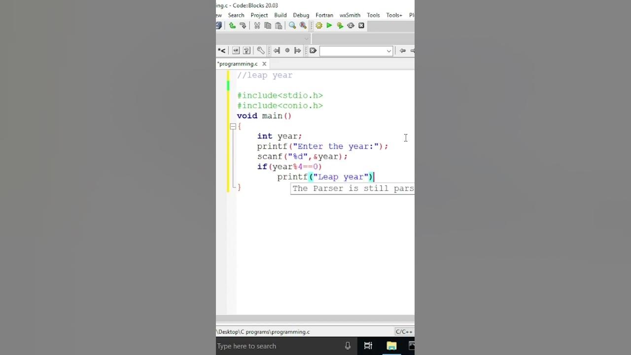 Leap Year Or Not C Programming Programming Coding Cprogramming Share Shorts Leapyear