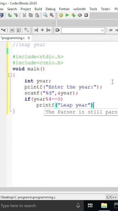 Leap Year Or Not C Programming Programming Coding Cprogramming Share Shorts Leapyear