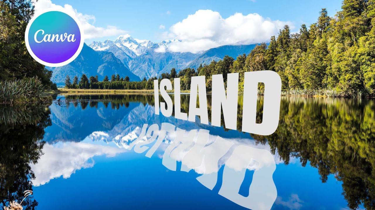 3D Perspective Text With A Reflection effect - Canva Tutorial - YouTube