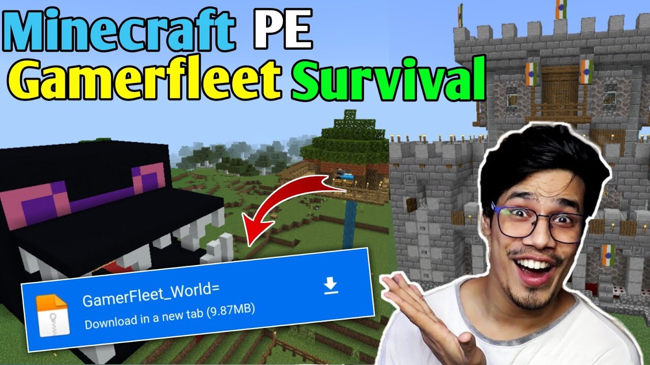 Gamerfleet Survival World Download Link Found 🤯 minecraft - YouTube