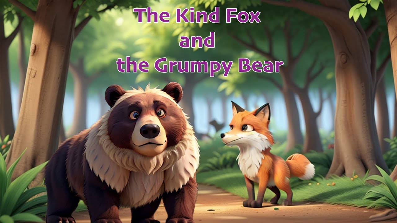 The Kind Fox and the Grumpy Bear | Acheee HaHa TV | AHTV | Stories ...