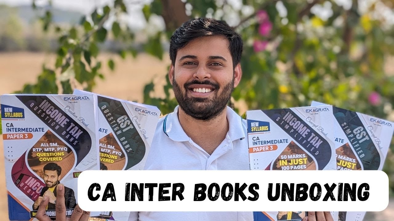 CA INTER - Books Unboxing! - YouTube