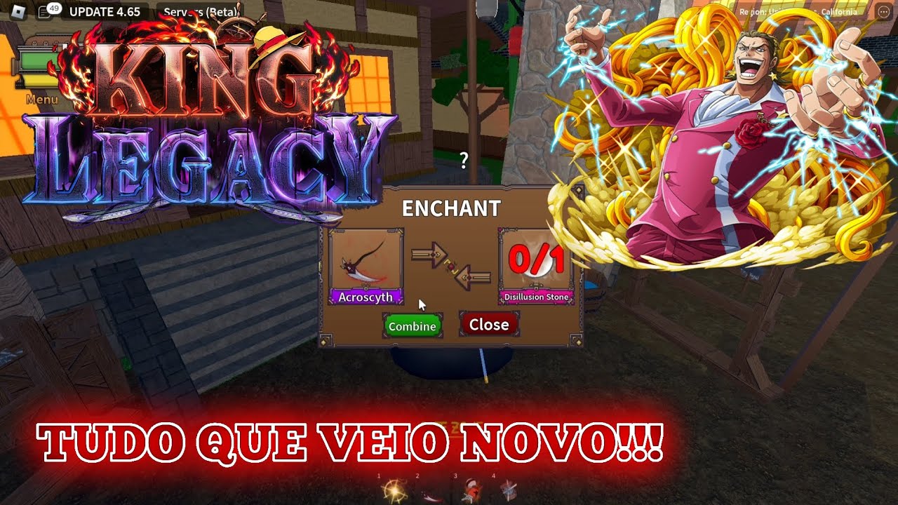 TUDO SOBRE A NOVA ATUALIZAÇÃO DO KING LEGACY!!! - YouTube