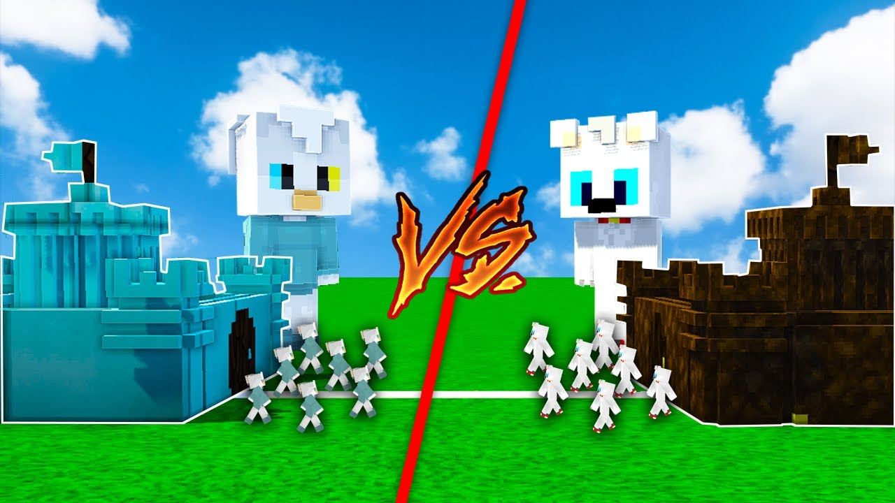 ¡MINI CASTILLO NOOB VS MINI CASTILLO PRO!⚔️😱 MINECRAFT GERRA DE MINI ...