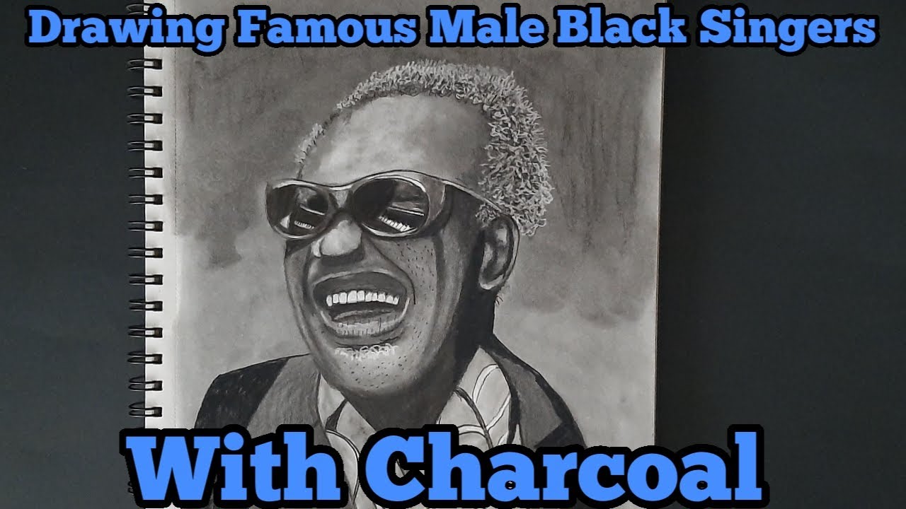 Drawing Famous Male Black Singers - YouTube